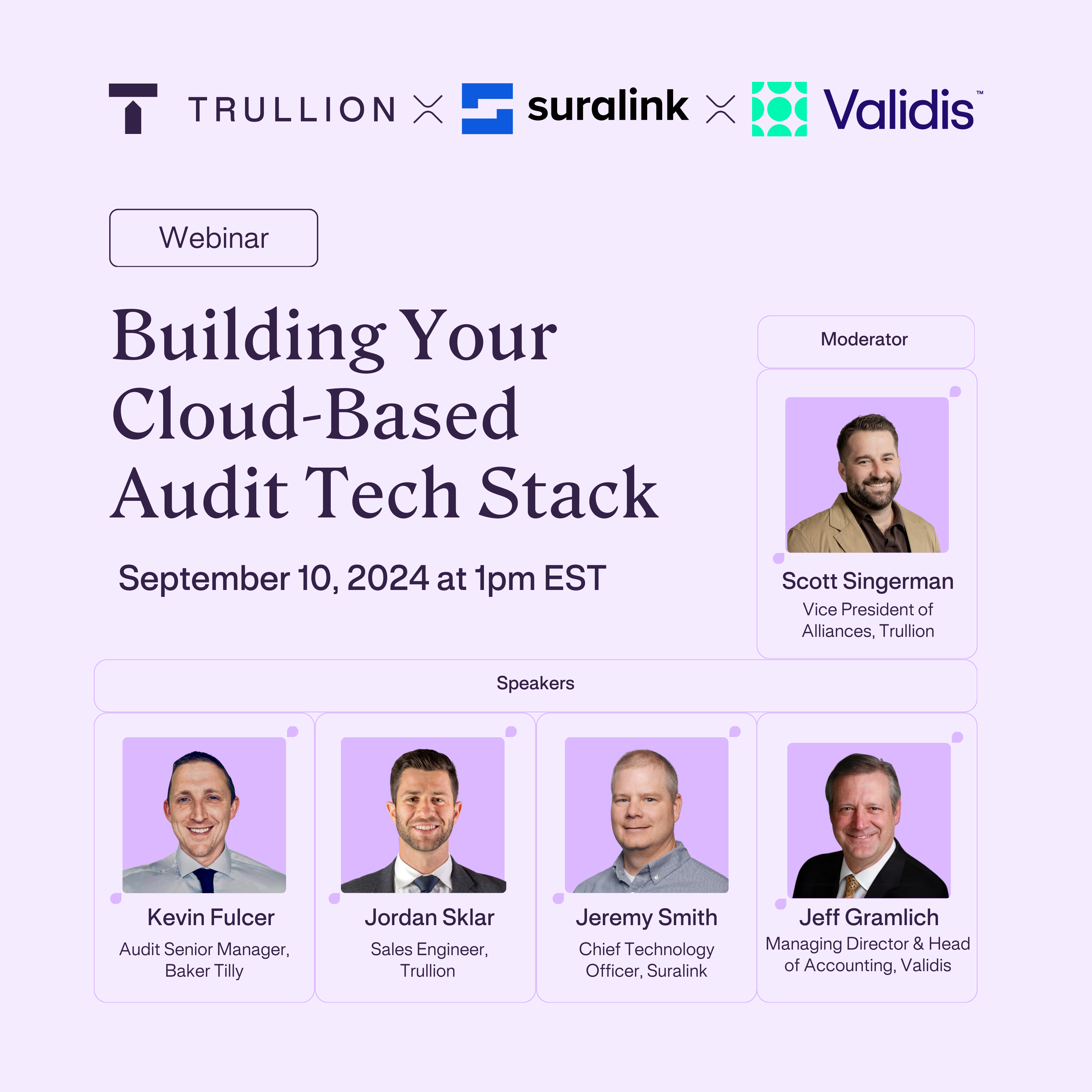 Building Your Cloud-Based Audit Tech Stack with Trullion, Validis, and Suralink